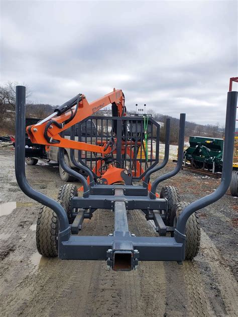 pro implement log trailer with grapple wheelbarrows carts and wagons