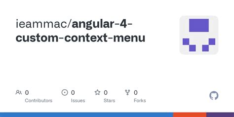 Github Ieammacangular 4 Custom Context Menu