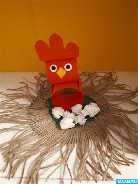 Мастер класс по конструированию объёмной поделки из бумаги для детей 6 7 лет «Цып 10 фото