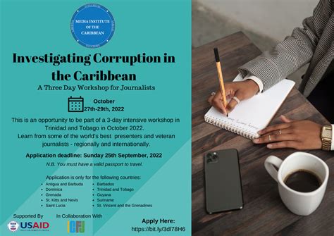 Workshop Investigating Corruption In The Caribbean — Media Institute Of The Caribbean