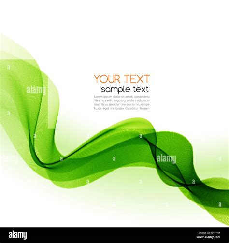 Abstract Motion Smooth Color Wave Vector Curve Green Lines Stock Vector Image And Art Alamy