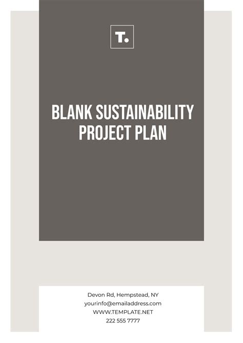 Free Sustainability Plan Templates Editable And Printable