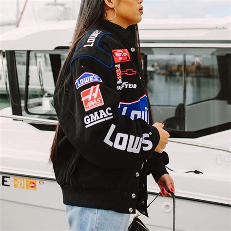 Black Bomber Race Car Jacket Slayzz