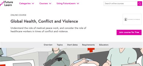 Online Course About Violence Peace And Health Work Department Of