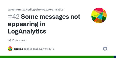 Some Messages Not Appearing In Loganalytics · Issue 42 · Saleem Mirzaserilog Sinks Azure