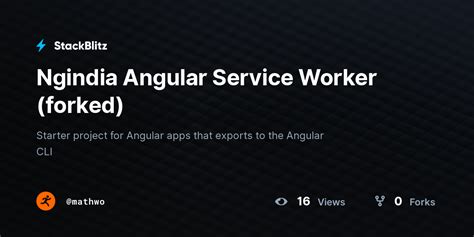 ngindia angular service worker forked stackblitz