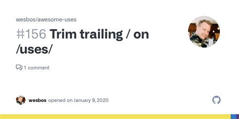 Trim Trailing On Uses Issue Wesbos Awesome Uses GitHub