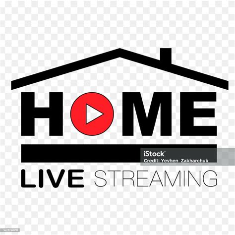 라이브 스트리밍 플랫 로고 재생 버튼이 있는 빨간색 벡터 디자인 요소 벡터 스톡 그림입니다 집에있어 0명에 대한 스톡 벡터 아트