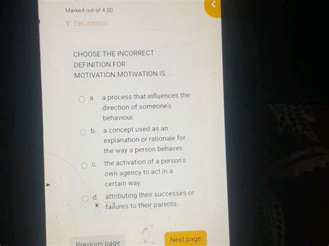 Choose The Incorrect Definition For Studyx