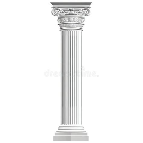 Classical Column Rendering Stock Image Image Of Ancient 383769919