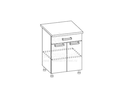 С1ЯШ 600 Шкаф нижний 1 ящ Гранд купить в Краснодаре с доставкой Экспонат Мебель