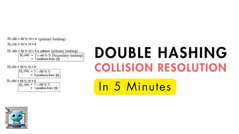 double hashing collision resolution technique youtube