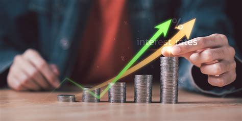 금리와 배당금의 개념 이자 성장 그래프 금융 이자율 투자 성장률 및 예금에 대한 이자 재무 개념 및 사업 이익 성장 저축에 대한