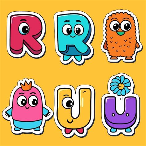 Cute Cartoon Letter Images Free Download On Freepik