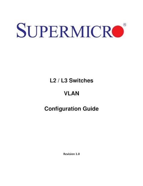 pdf l2 l3 switches vlan configuration guide supermicro · pdf