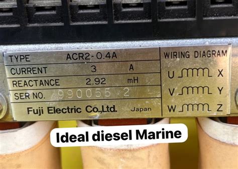 Fuji Electric Co Ltd Acr2 0 4a Ac Reactor Current 3a Reactance 2 92 Mh Qty 3 New