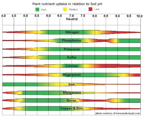 Ph And Nutrient Availability Chart - Ponasa