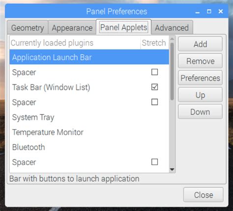 Raspbian Stretch Raspberry Pi Application Menu Icon Restore