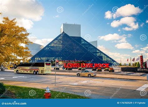 The Rock And Roll Hall Of Fame And Museum Editorial Stock Image Image
