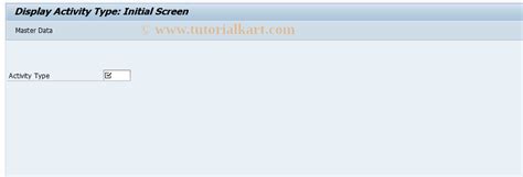 Kl03 Sap Tcode Display Activity Type