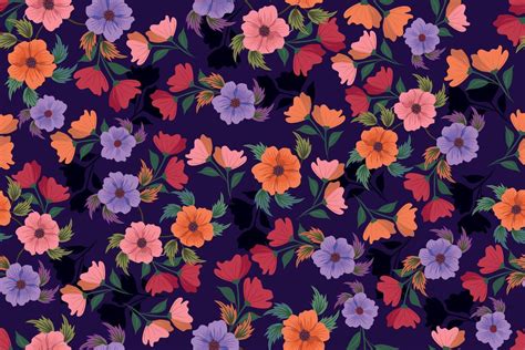 Flower Pattern Background 43505737 Vector Art At Vecteezy