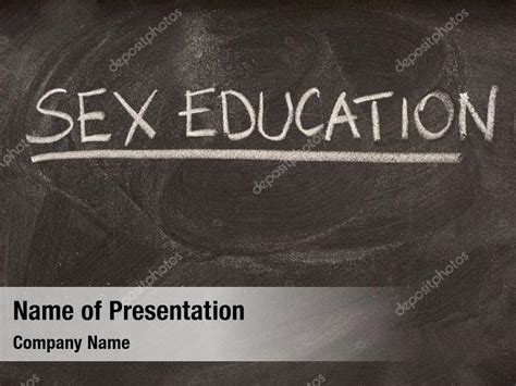 Handwritten Sex Education White Chalk Powerpoint Template Handwritten Sex Education White
