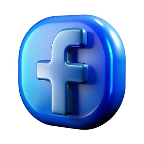 Facebook 3d Facebook Logo 3d Facebook Icono 3d Facebook Símbolo