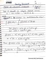 Proof Of Cauchy Goursat Theorem Pdf Scanned With CamScanner Scanned With