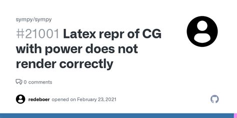 Latex Repr Of CG With Power Does Not Render Correctly Issue 21001