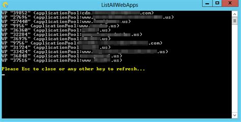 List All IIS Websites And Process Ids Nick Spreitzer
