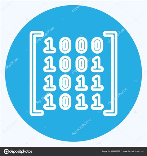 Icon Data Patterns Related Machine Learning Symbol Blue Eyes Style Stock Vector By ©aminhidayat