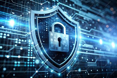Premium Photo Digital Lock Or Shield Symbolizing Cybersecurity And