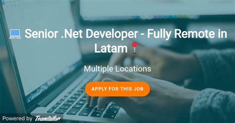 💻 Senior Net Developer Fully Remote In Latam📍 Prometeo Talent
