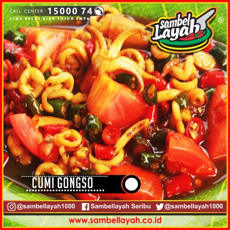 Cumi Gongsonya Sambel Layah