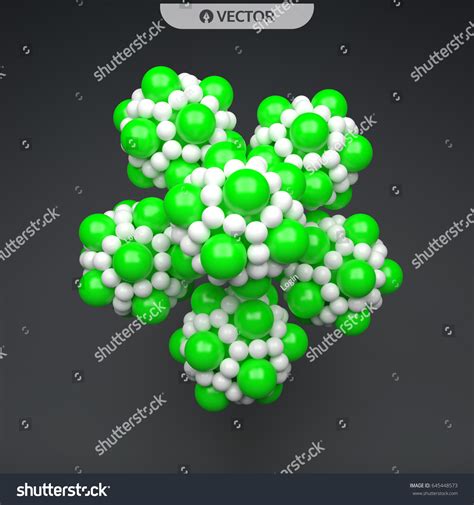 3d Molecule Molecular Structure Vector Illustration Stock Vector
