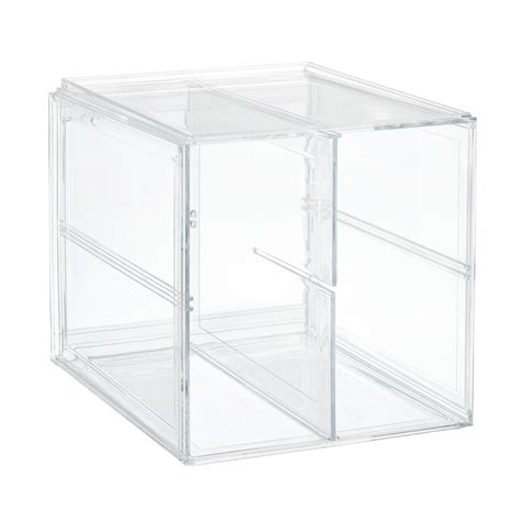 Clear Divided Handbag Cube The Container Store Clear Divided Handbag Cube The Container Store