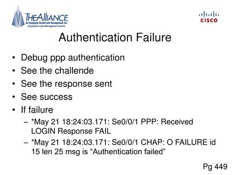 Authentication Failure
