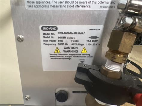 Bio Rad Model Pds 1000he Biolistic Particle Delivery System A For Sale