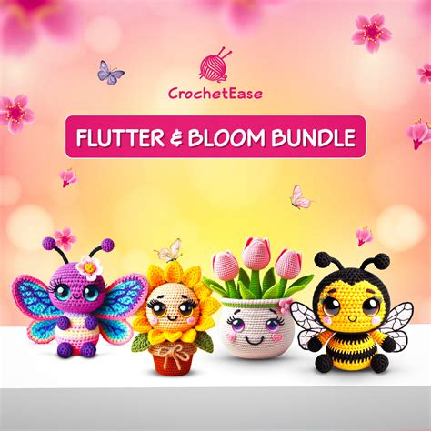 Flutter And Bloom Bundle Crochet Pattern Crochetease