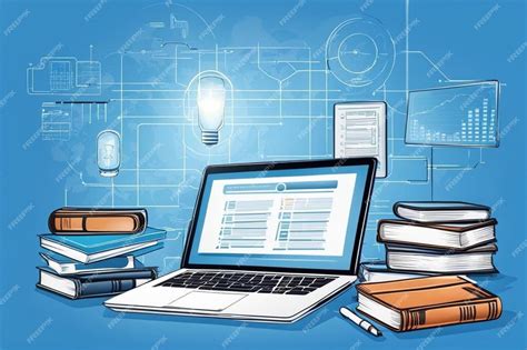 Premium Ai Image Education Technology Illustration Background