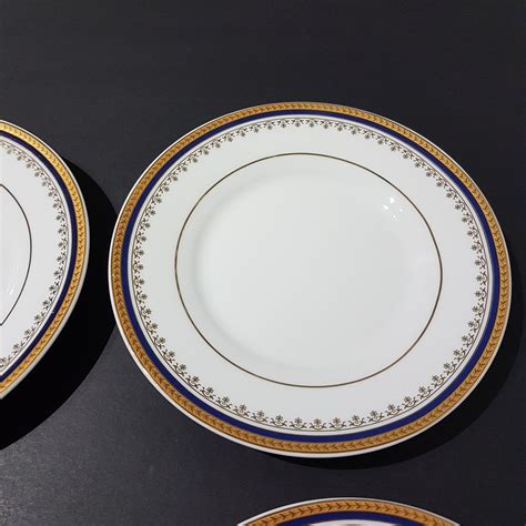 Dessert Plates Royal Vienna China Pattern Rvg2 Gold Laurel Leaf