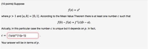 Solved 10 Points Suppose Where P 1 And A B 0 1 Chegg Com