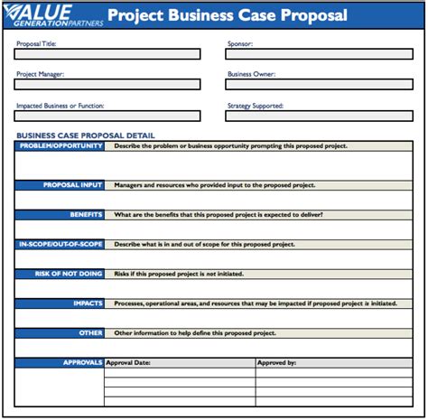 Business Case Proposal Free Template Armando Friends Template