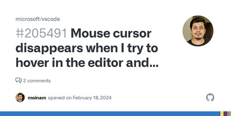Mouse Cursor Disappears When I Try To Hover In The Editor And Terminal Issue