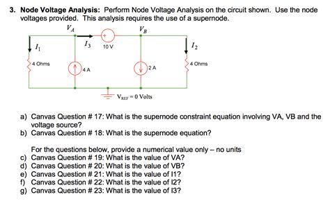 solved 3 node voltage analysis perform node voltage