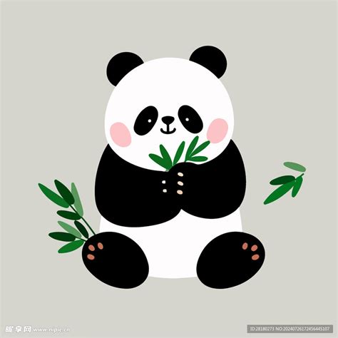 可爱卡通熊猫 设计图 其他图标 标志图标 设计图库 昵图网