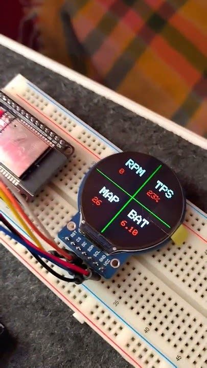 Speeduino Simple Gauge With Esp32 And Circle 240x240 Cg9a010 Lcd Based On The Speeduino