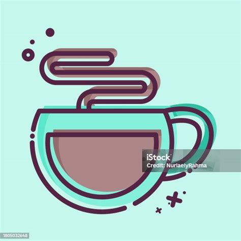 아이콘 아메리카노 커피 기호와 관련이 있습니다 Mbe 스타일 심플한 디자인 편집 가능 간단한 일러스트레이션 고급에 대한 스톡 벡터 아트 및 기타 이미지 Istock