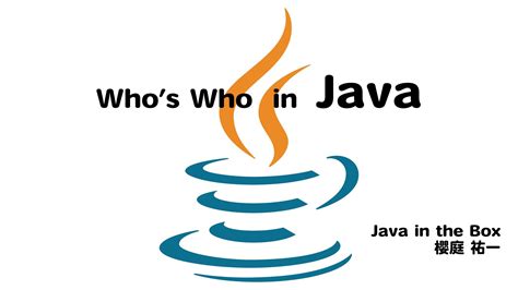 Whos Who In Java Speaker Deck