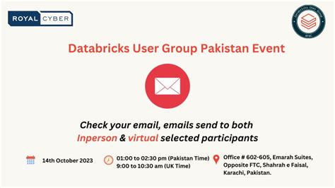 Databricks Royalcyberasia Databricks User Group Pakistan